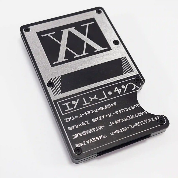 RFID Blocking Metal Wallet Minimalist - Hunter x Hunter ID Card