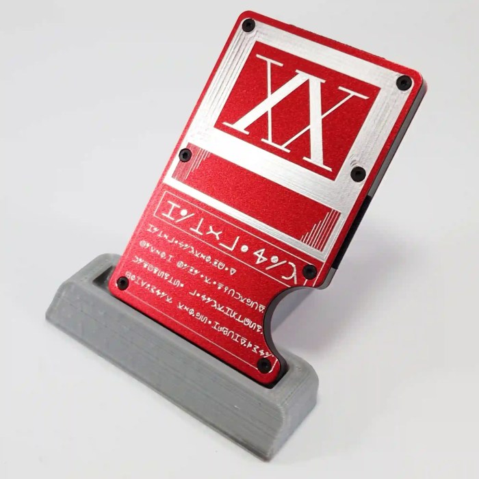 RFID Blocking Metal Wallet Minimalist - Hunter x Hunter ID Card