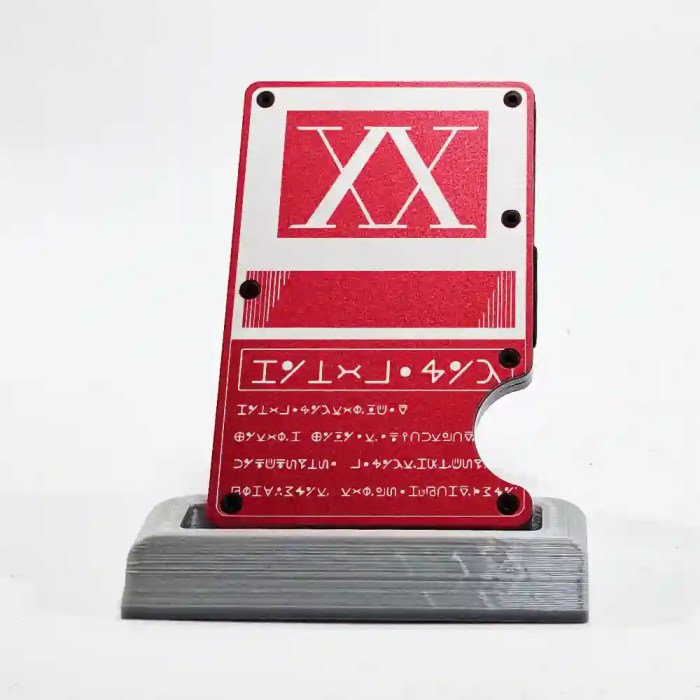 RFID Blocking Metal Wallet Minimalist - Hunter x Hunter ID Card