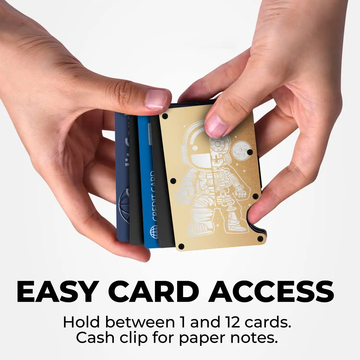 RFID Blocking Metal Wallet Minimalist - Astro | Best RFID Wallets