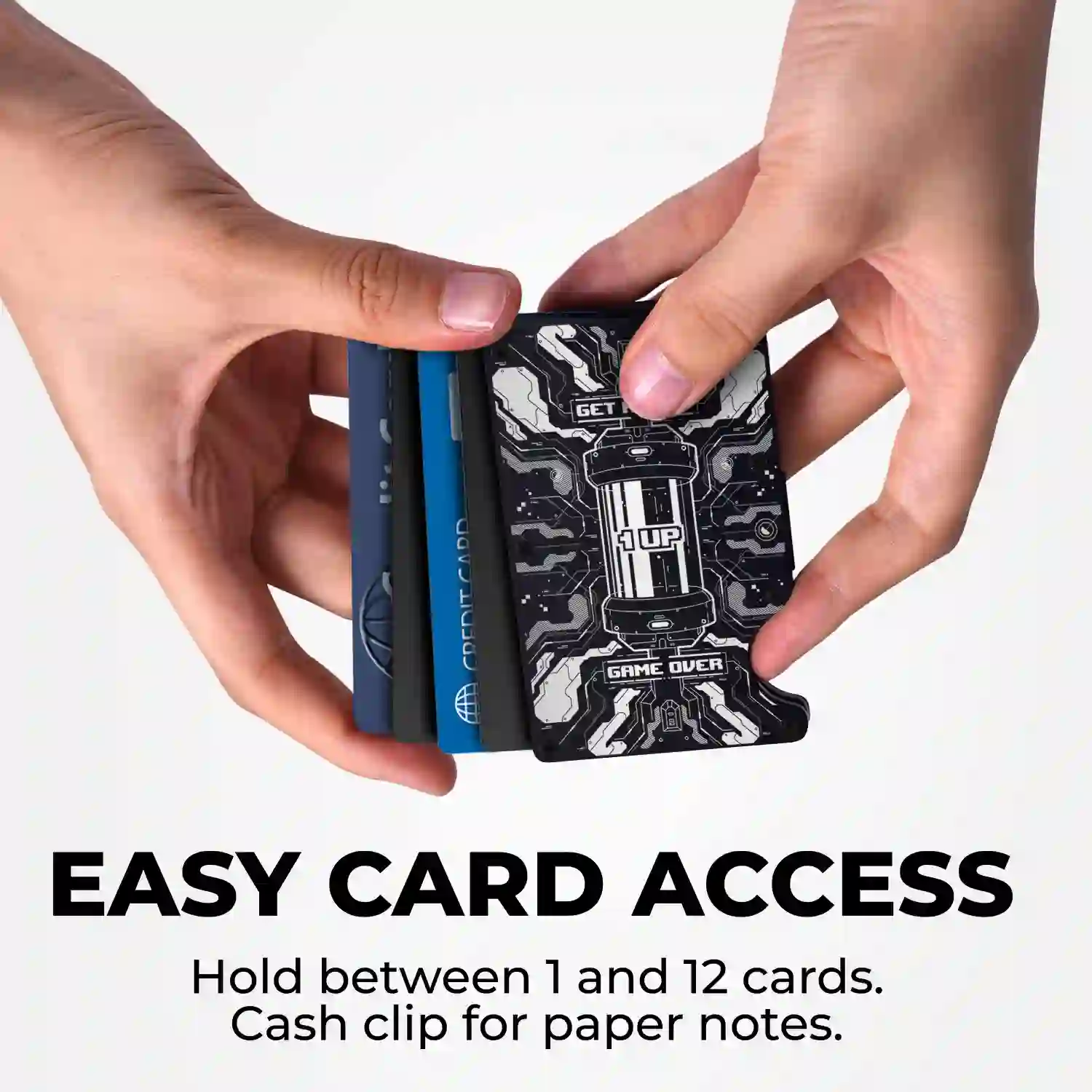 RFID Blocking Metal Wallet Minimalist - 1 UP | Best RFID Wallets