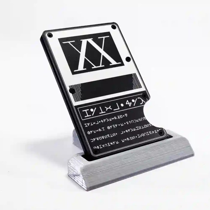 RFID Blocking Metal Wallet Minimalist - Hunter x Hunter ID Card