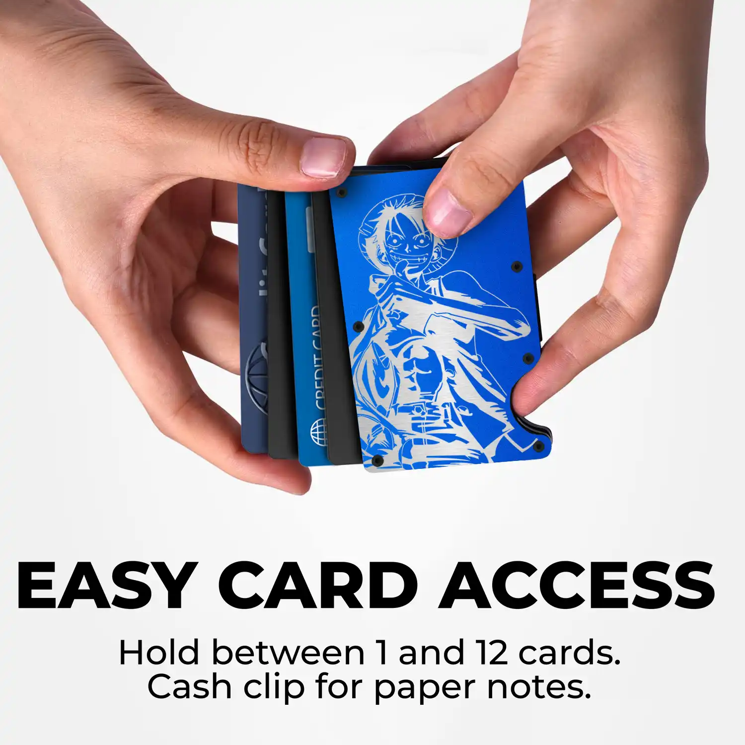 RFID Metal Wallet - Luffy - GuardianWallets