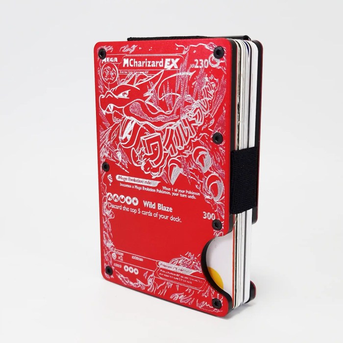 RFID Metal Wallet - Mega Charizard - GuardianWallets