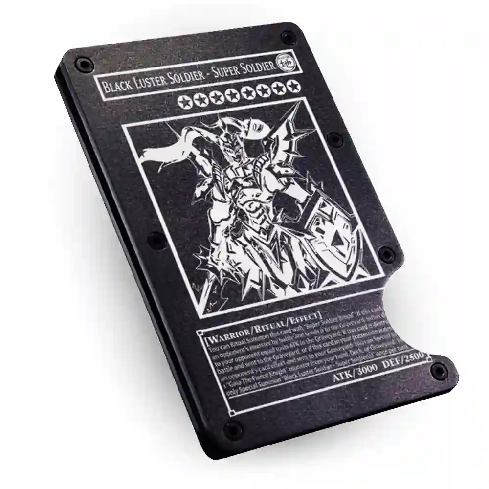 RFID Metal Wallet - Black Luster Soldier - GuardianWallets
