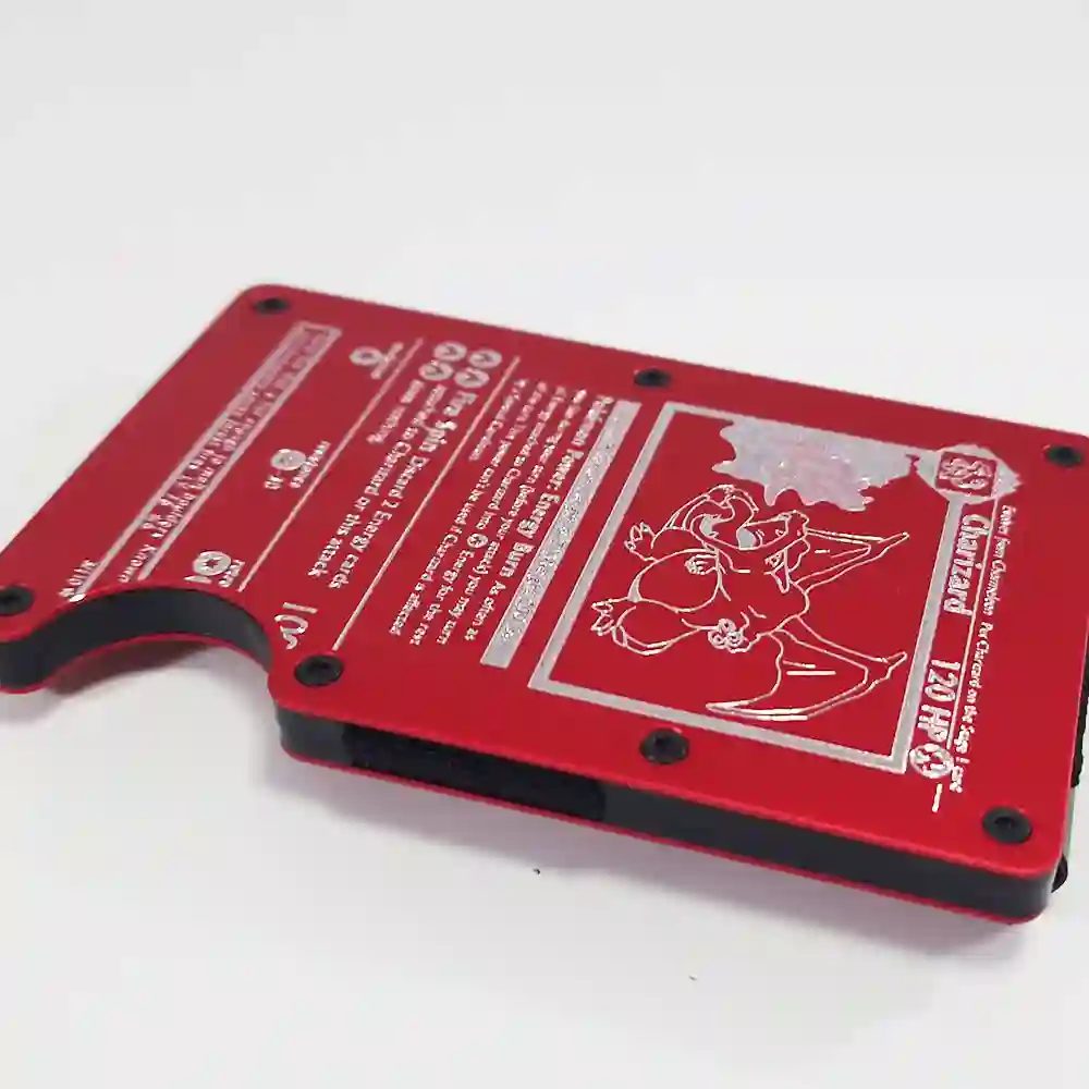 RFID Metal Wallet – Base Set Charizard - GuardianWallets