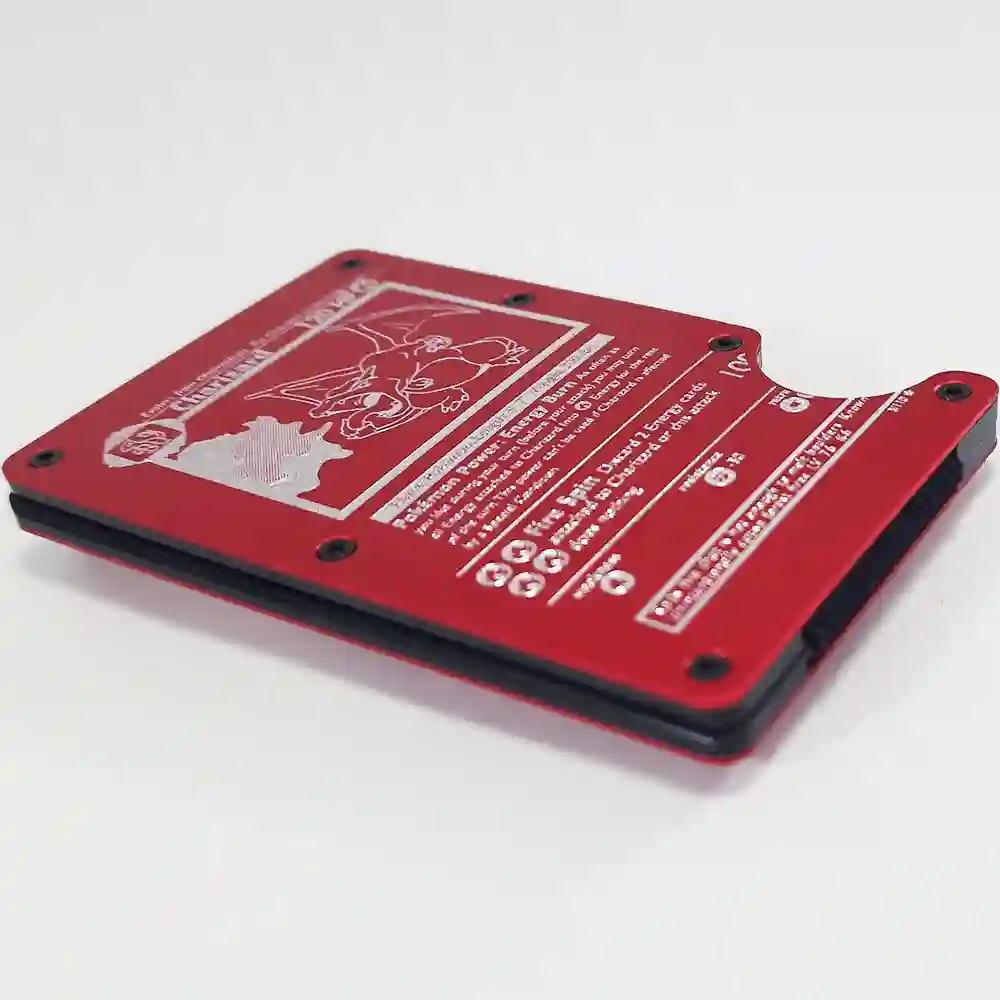 RFID Metal Wallet – Base Set Charizard - GuardianWallets