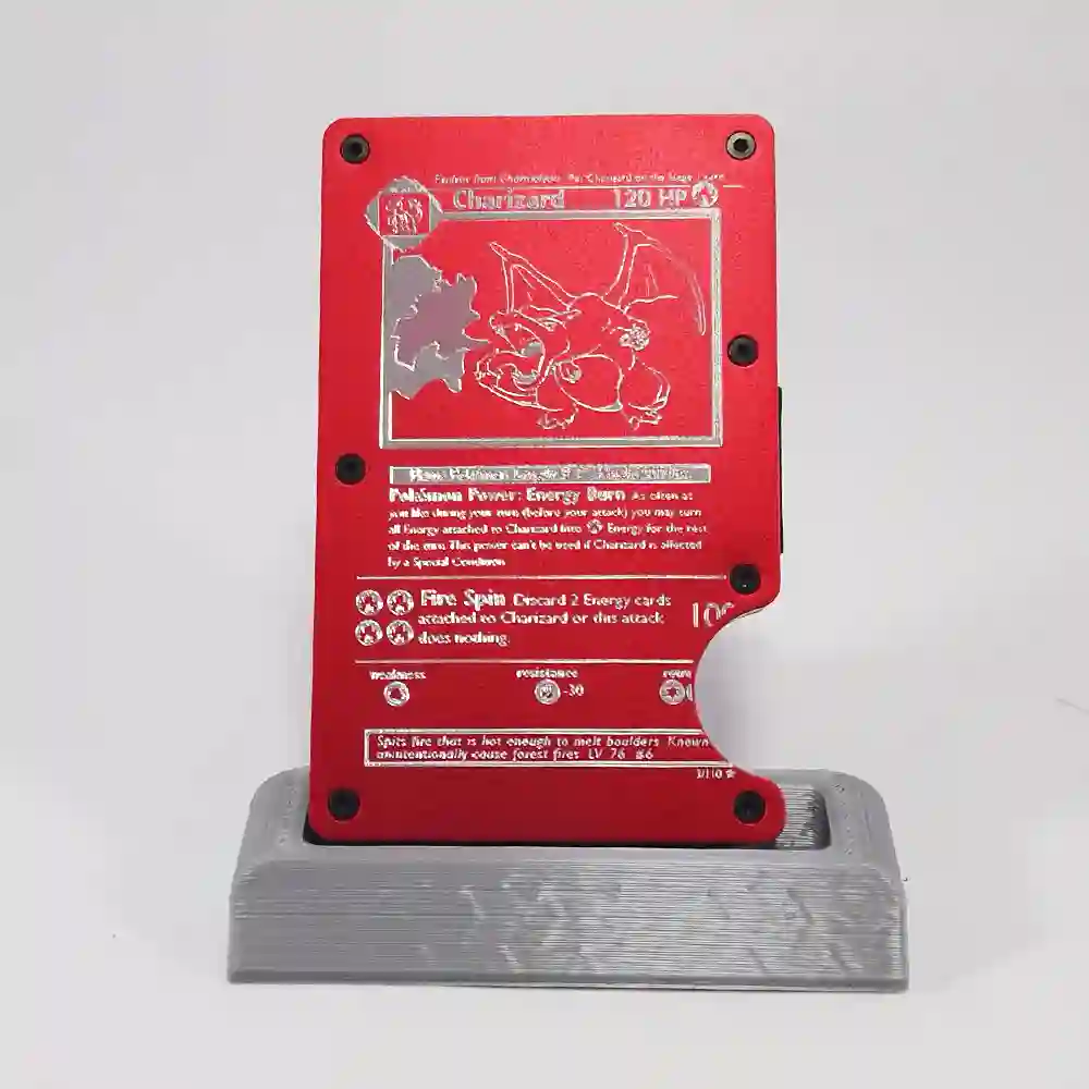 RFID Metal Wallet – Base Set Charizard - GuardianWallets
