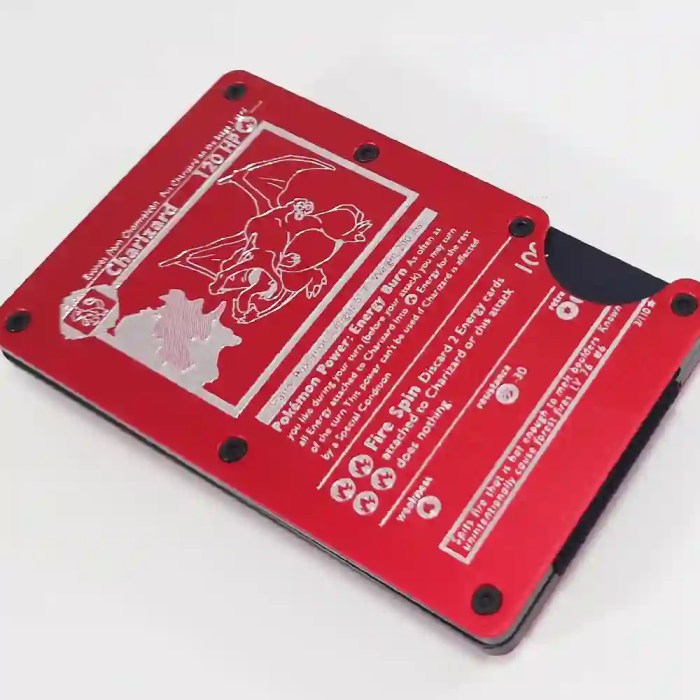 RFID Metal Wallet – Base Set Charizard - GuardianWallets