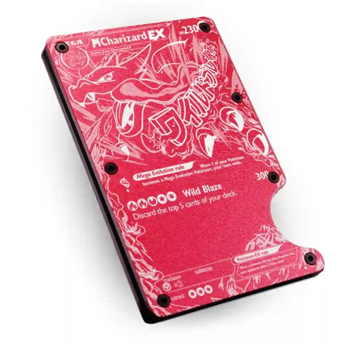 RFID Metal Wallet - Mega Charizard - GuardianWallets