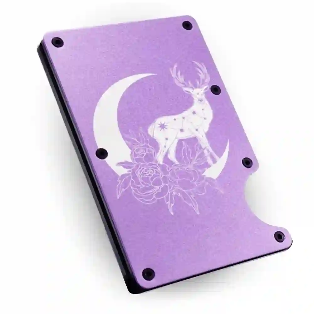 RFID Metal Wallet - Moon Stag - GuardianWallets