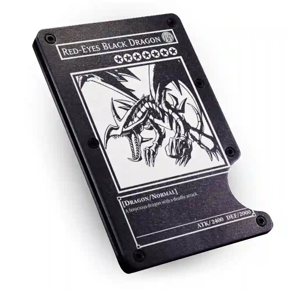 RFID Metal Wallet - Red Eyes Black Dragon - GuardianWallets