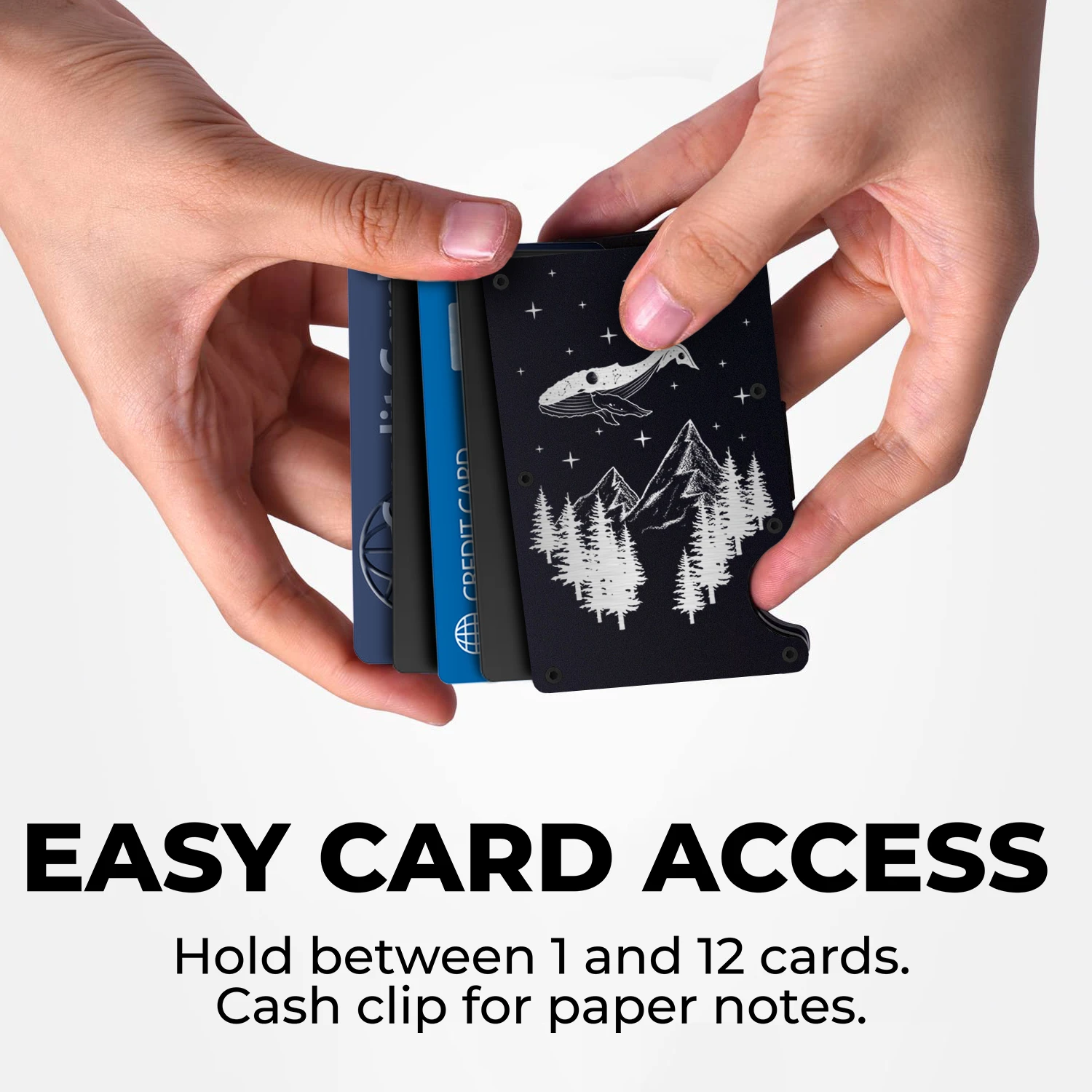 RFID Metal Wallet - Sky Whale - GuardianWallets